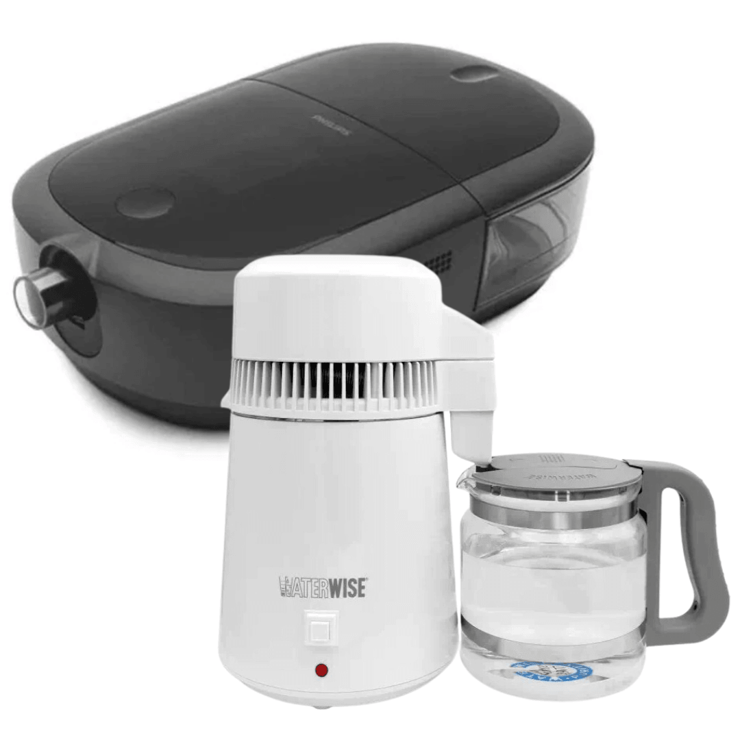 DreamStation 2 Auto CPAP Advanced + Waterwise 4000 Countertop Distille ...